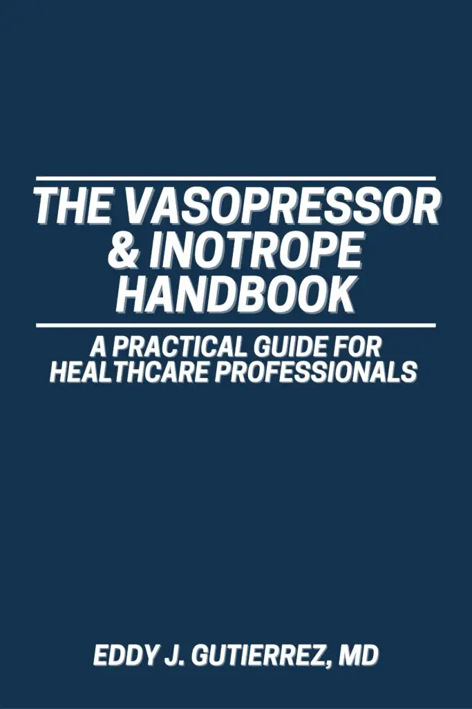 The Vasopressor & Inotrope Handbook (SIGNED COPY) - @eddyjoemd